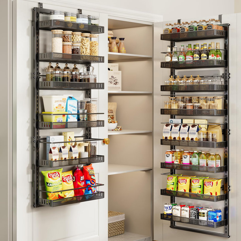 Rebrilliant Pantry Door Spice Rack Organizer - 8 Tier Over The Door ...