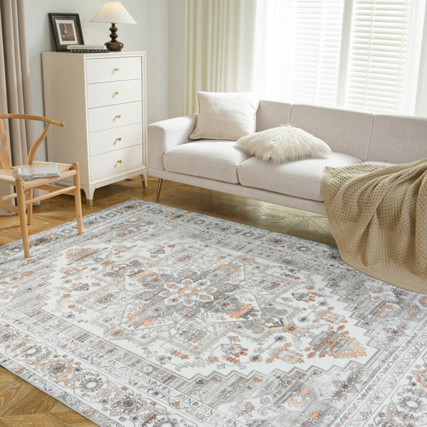 Bungalow Rose Machine Washable Area Rugs For Living Room Non-Slip ...
