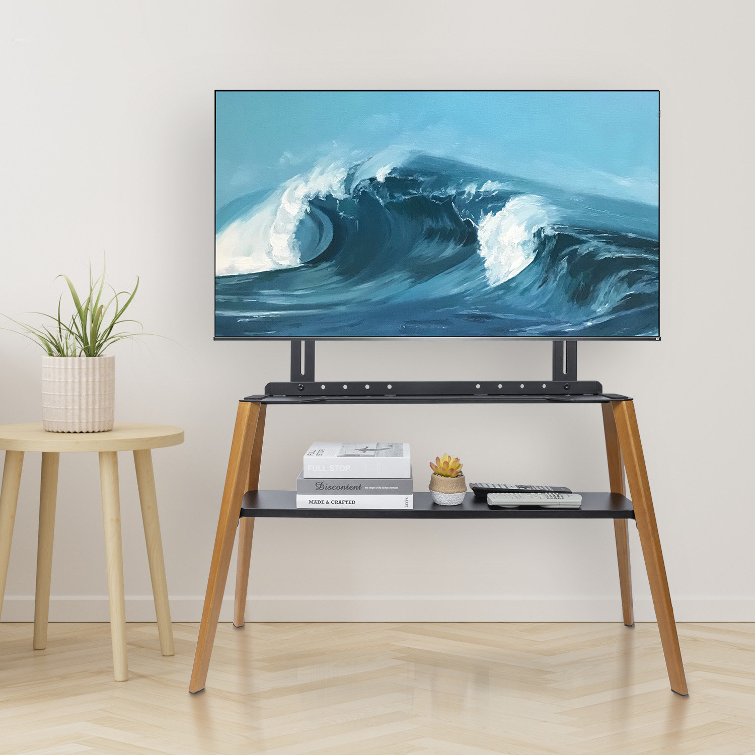 George Oliver Media Console with TV Stand Rack - Wayfair Canada