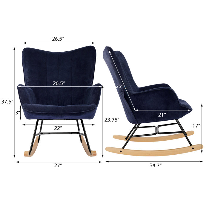 Wade Logan® Aviree Rocking Chair & Reviews | Wayfair