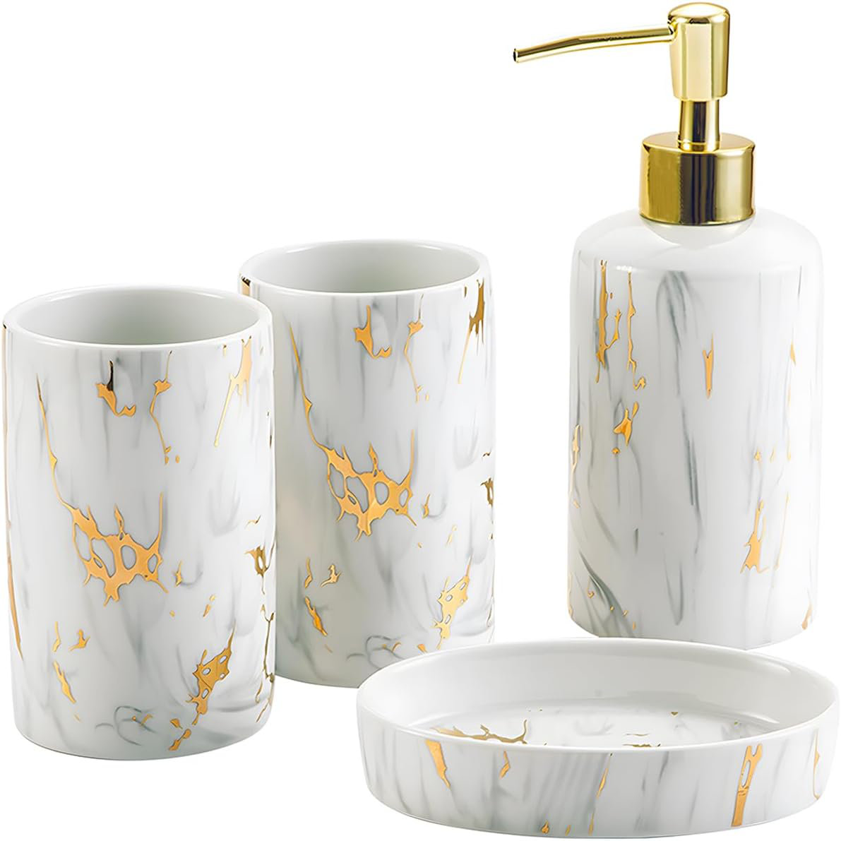 Everly Quinn Kylenn Ceramic Bathroom Accessory Set | Wayfair