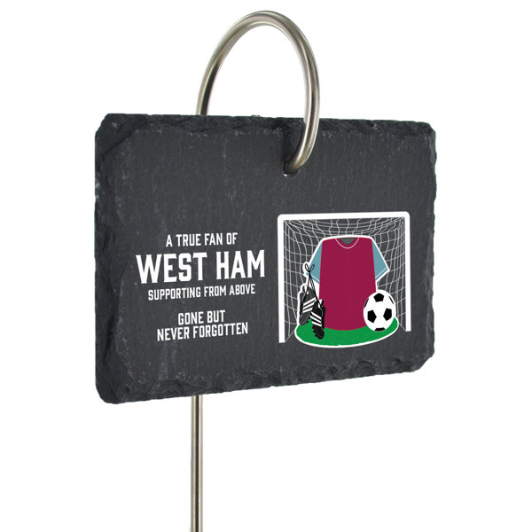 Dakota Fields Bobbey West Ham Fan Football Slate Grave Marker Sport ...