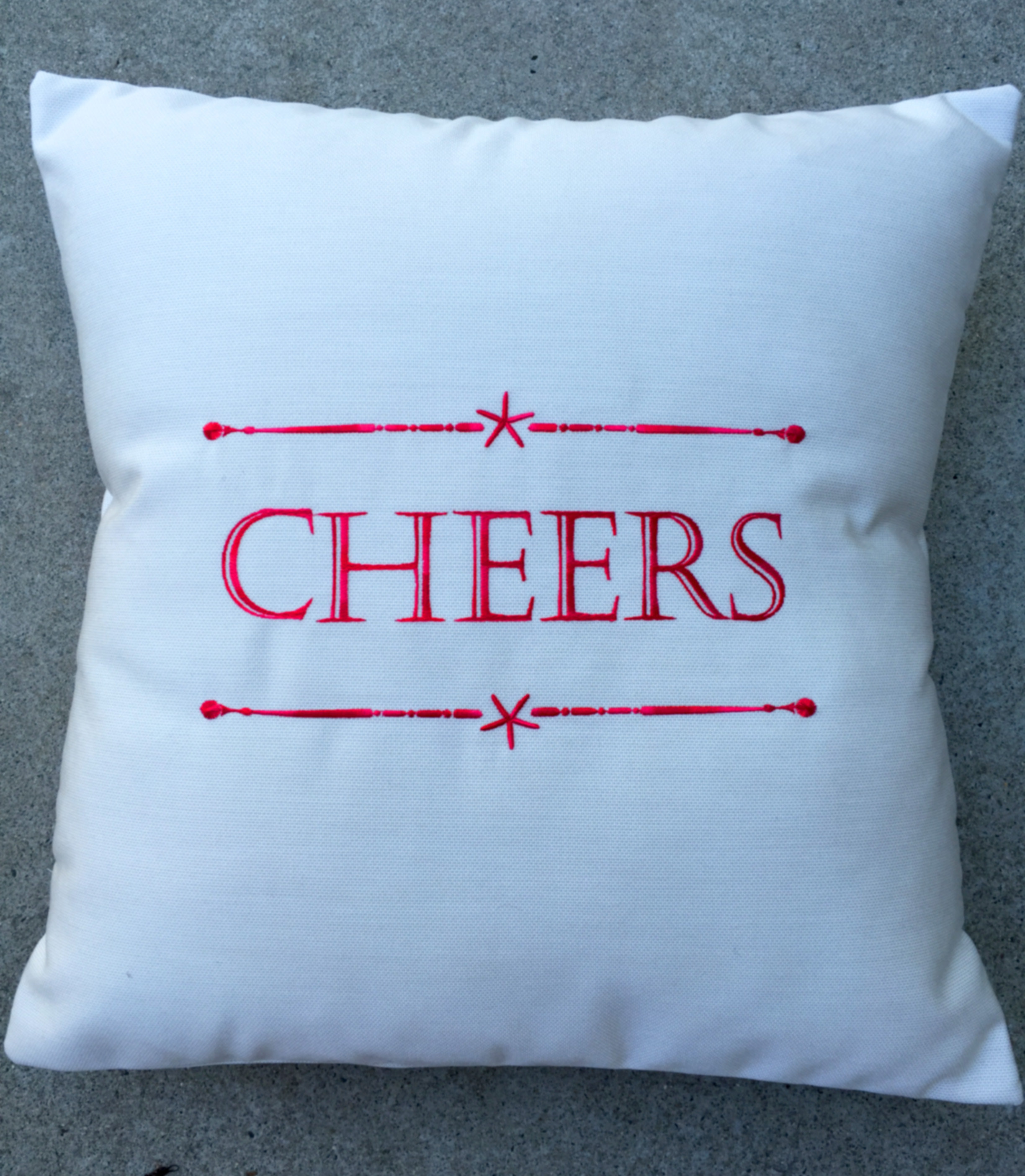 Nantucket Bound Holiday Cheers Indoor/Outdoor Sunbrella Throw Pillow ...