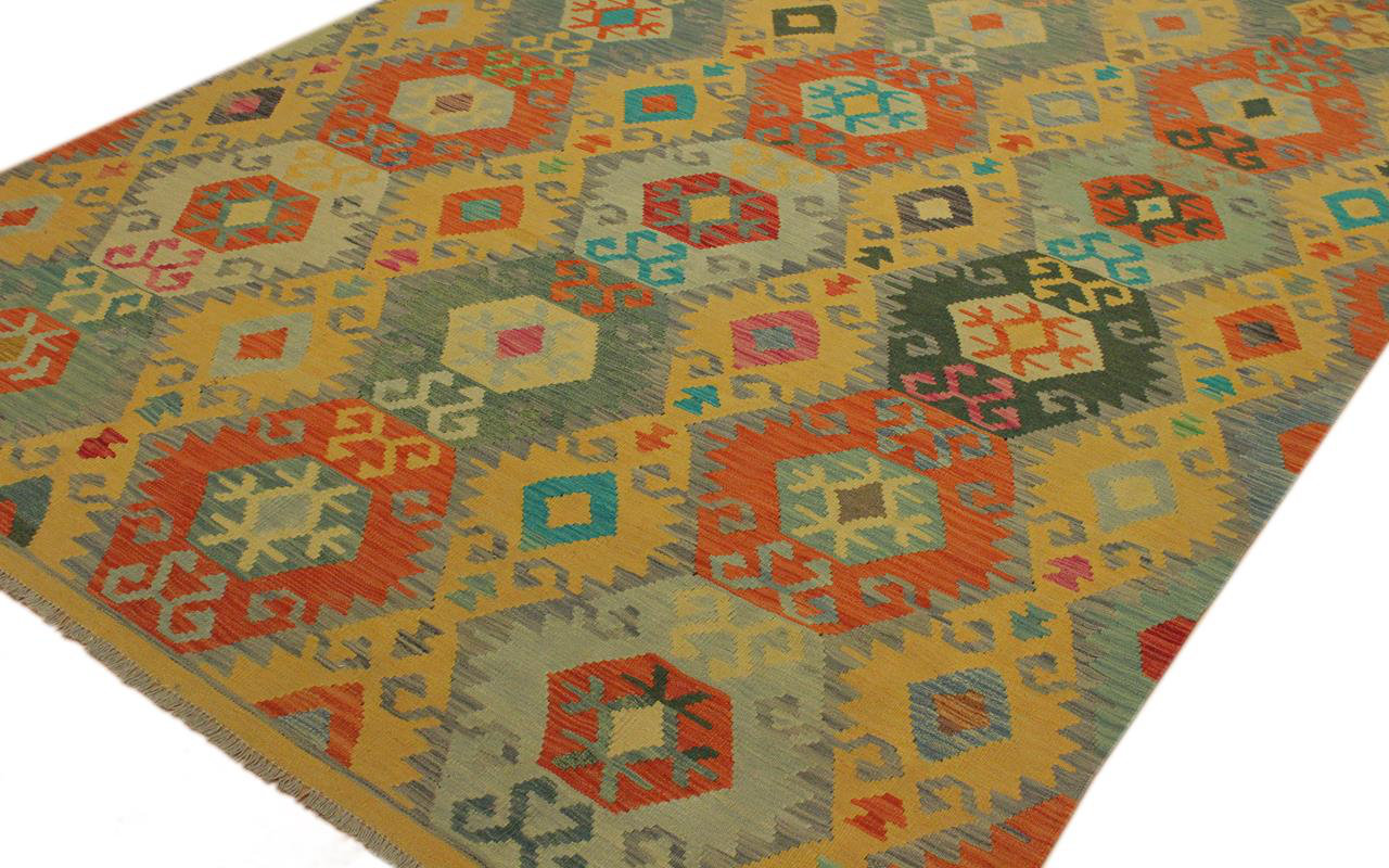 Isabelline One-of-a-Kind Sinclair Handmade Kilim 6'7" x 9'10" Wool ...