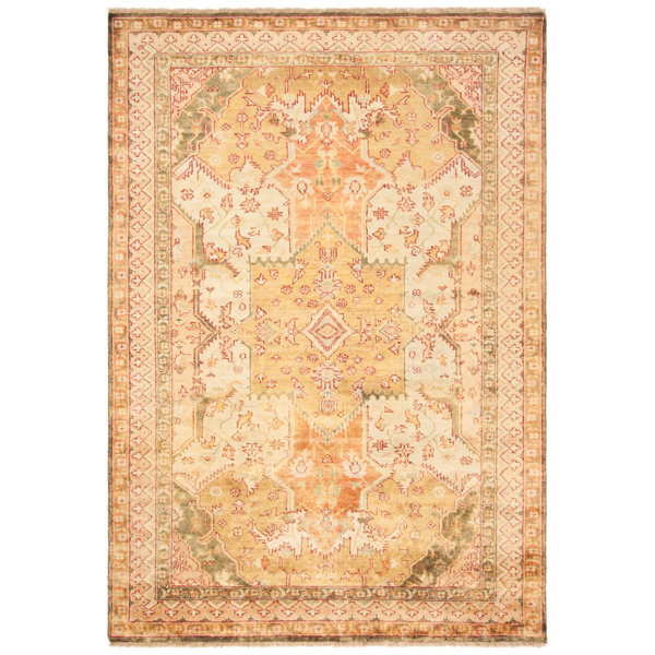 Ralph Lauren Reynolds Hand Knotted, Wool, Summer Melon Area Rug ...