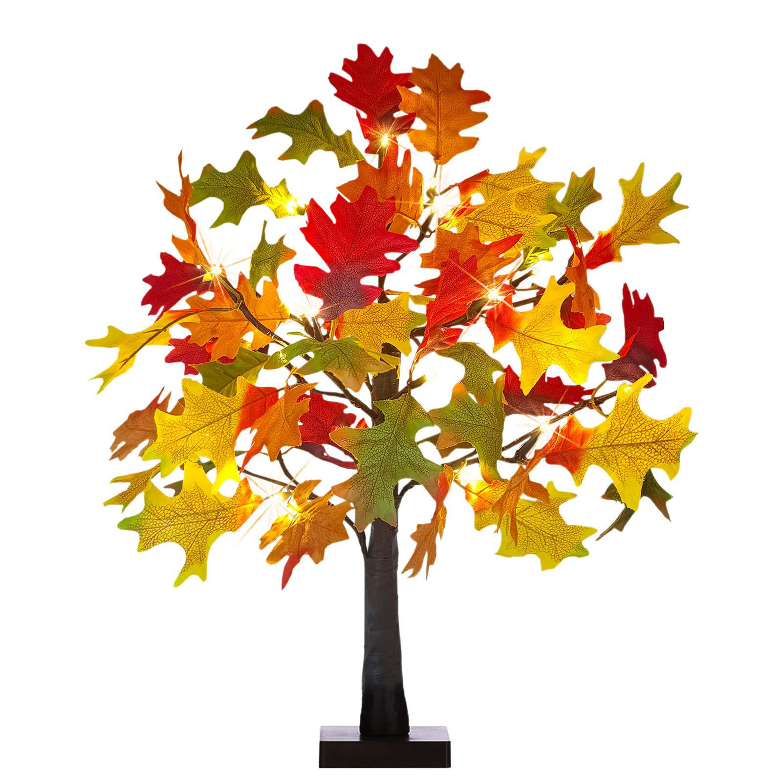 Ophelia & Co. 24” Battery Operated Artificial Fall Leaves Tabletop Tree ...