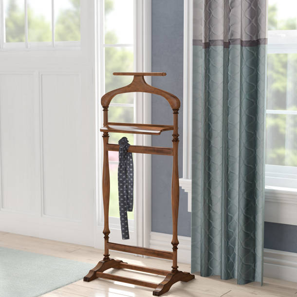Bless international Solid Wood Freestanding Valet Stand | Wayfair