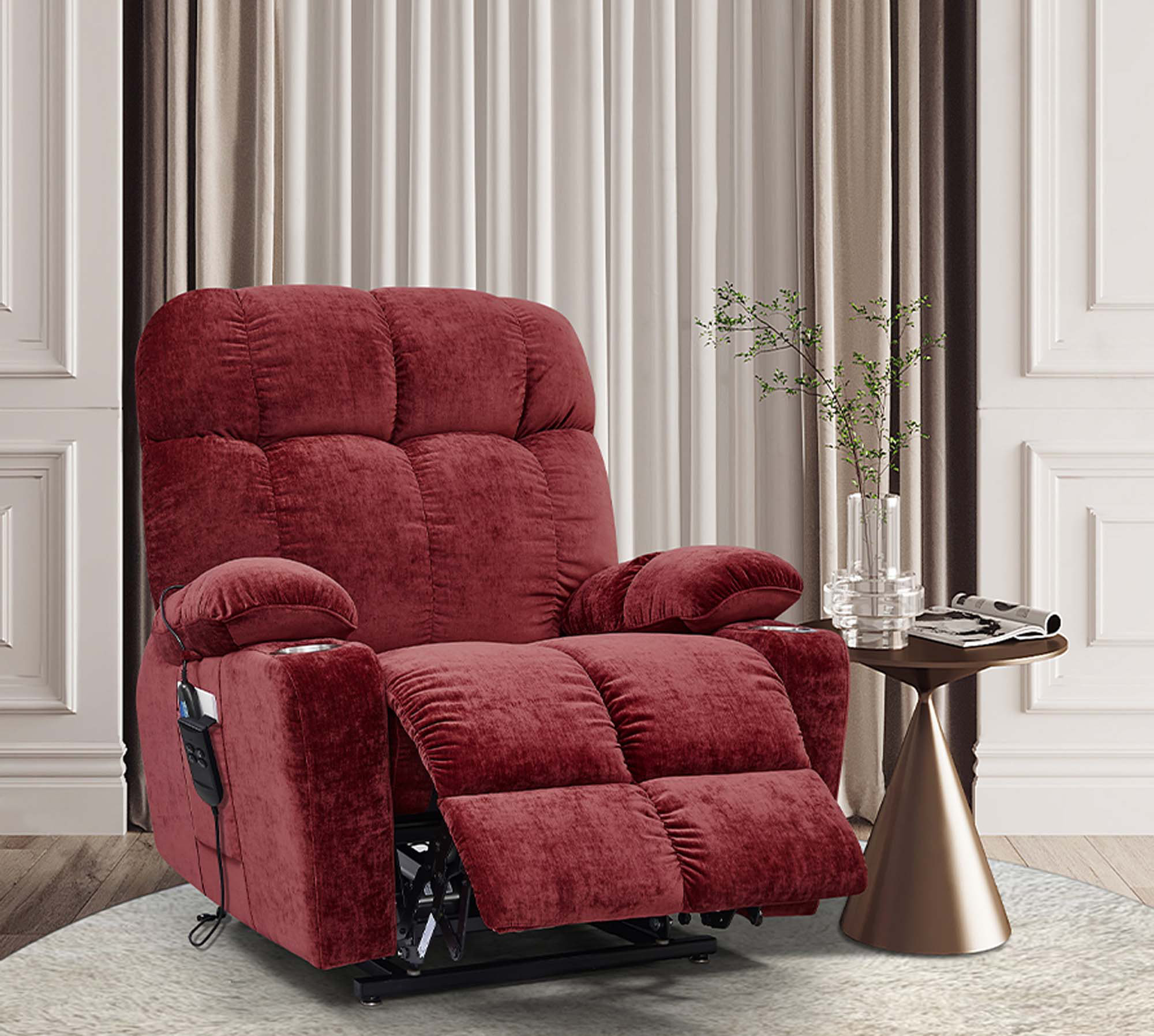 Lark Manor Motor Power Lift Recliner Chair for Elderly Infinite ...