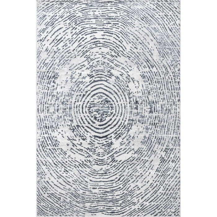 Wrought Studio Honiton Abstract Blue Area Rug & Reviews | Wayfair