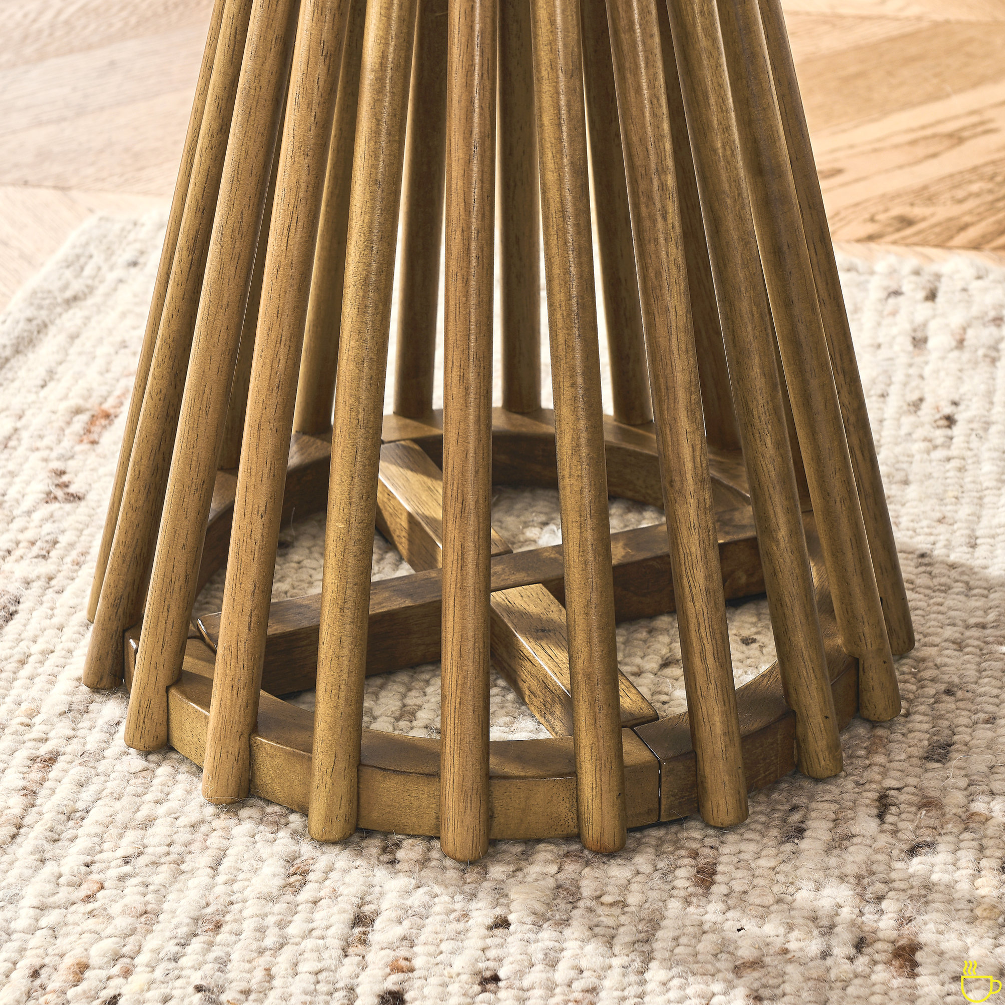 Latitude Run® Modern Coffee Table, Simple Coffee Table, Solid Wood ...