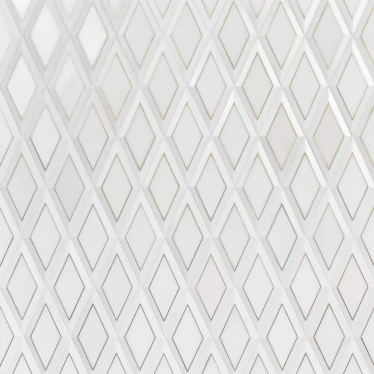 TileBar Basque Black Jade Brass Inlay 6X12 Beveled Polished Marble Tile ...