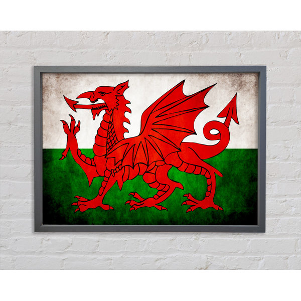 Happy Larry Welsh Dragon Framed Print | Wayfair.co.uk