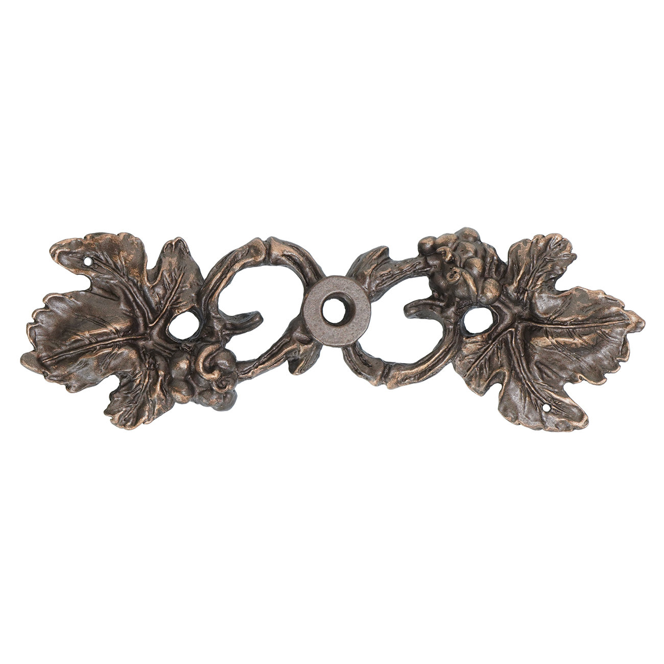 Carpe Diem Hardware Bacchus double grape leaf & vine large escutcheon ...