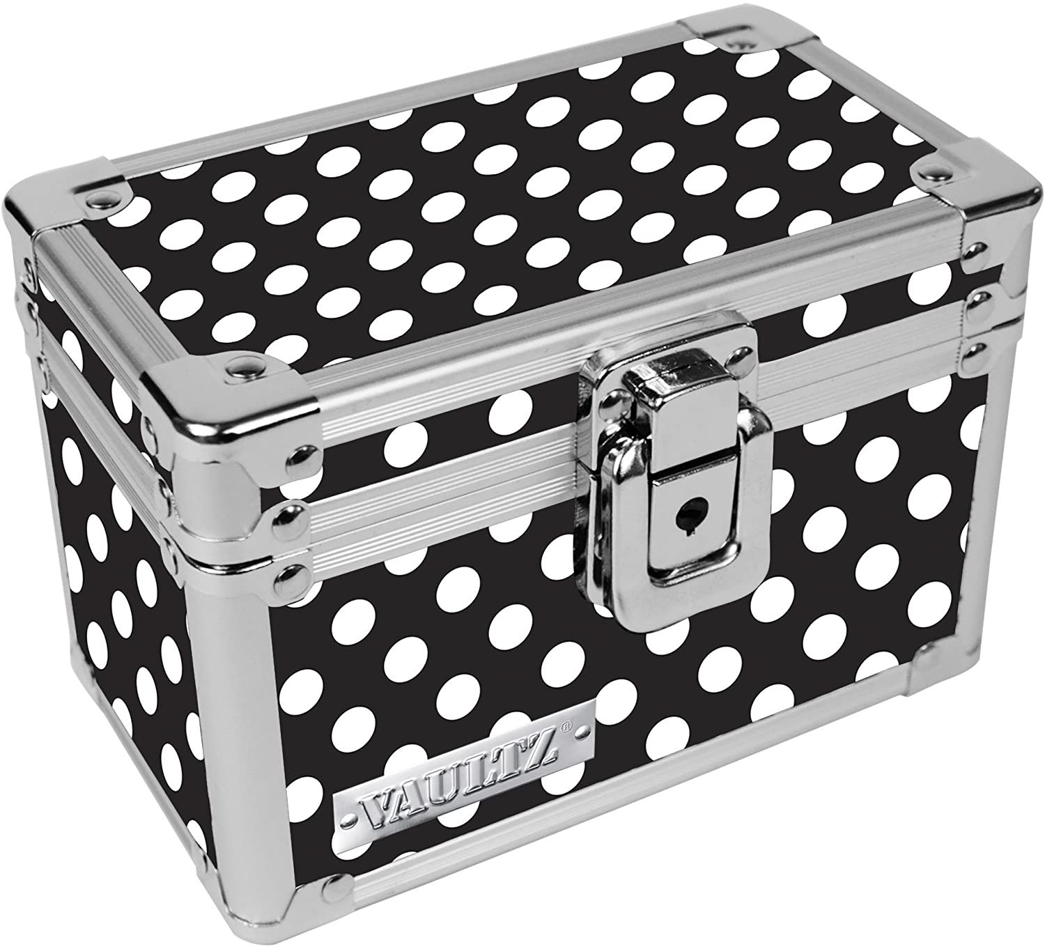 Vaultz® Index Card Polka Dot Safe Box with Key Lock | Wayfair