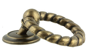 D. Lawless Hardware 2-1/4" Large Ring Pull Antique Brass | Wayfair