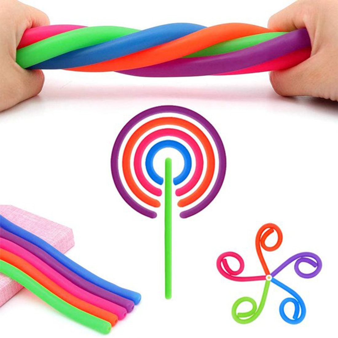 The Holiday Aisle® "5PC Stretchy Strings/Noodles For Kid Fidget & Adult ...