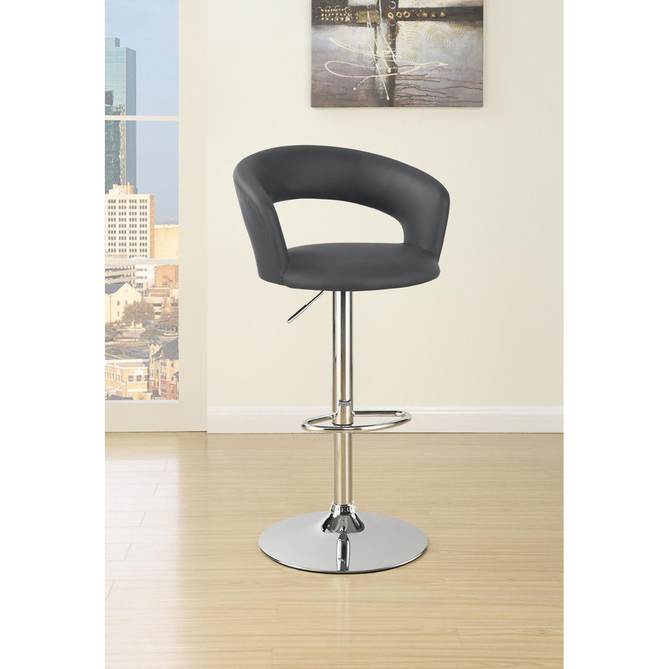 Ivy Bronx Modern Bar Stool Adjustable Bar Stool With Sleek Design And ...