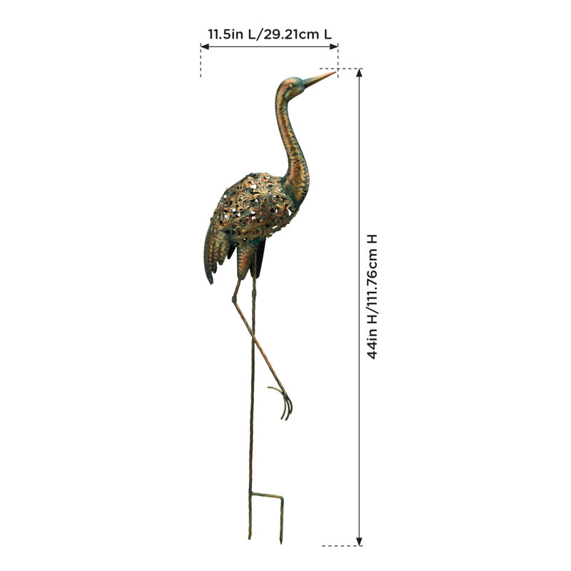 Regal Art & Gift Solar Bird Stake - Crane & Reviews | Wayfair