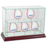 Perfect Cases And Frames 17'' W 4'' D Baseball Glass Ball/Puck Case ...