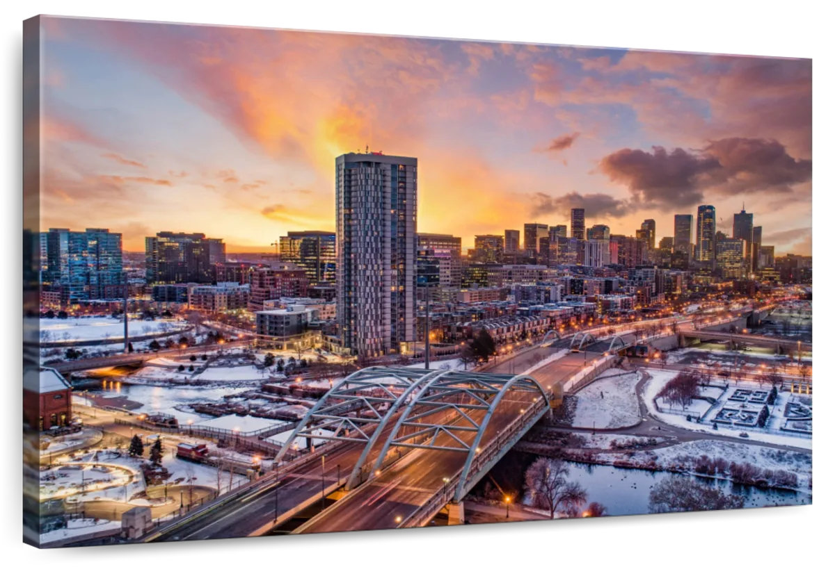 Ebern Designs Sireci Denver Winter Sunset | Wayfair
