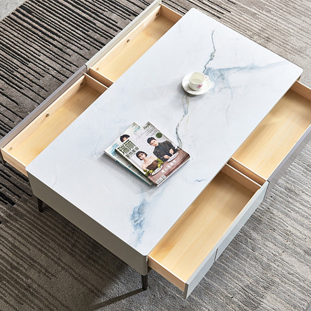 Bkoksety Italian Rock Slab Storage Coffee Table | Wayfair