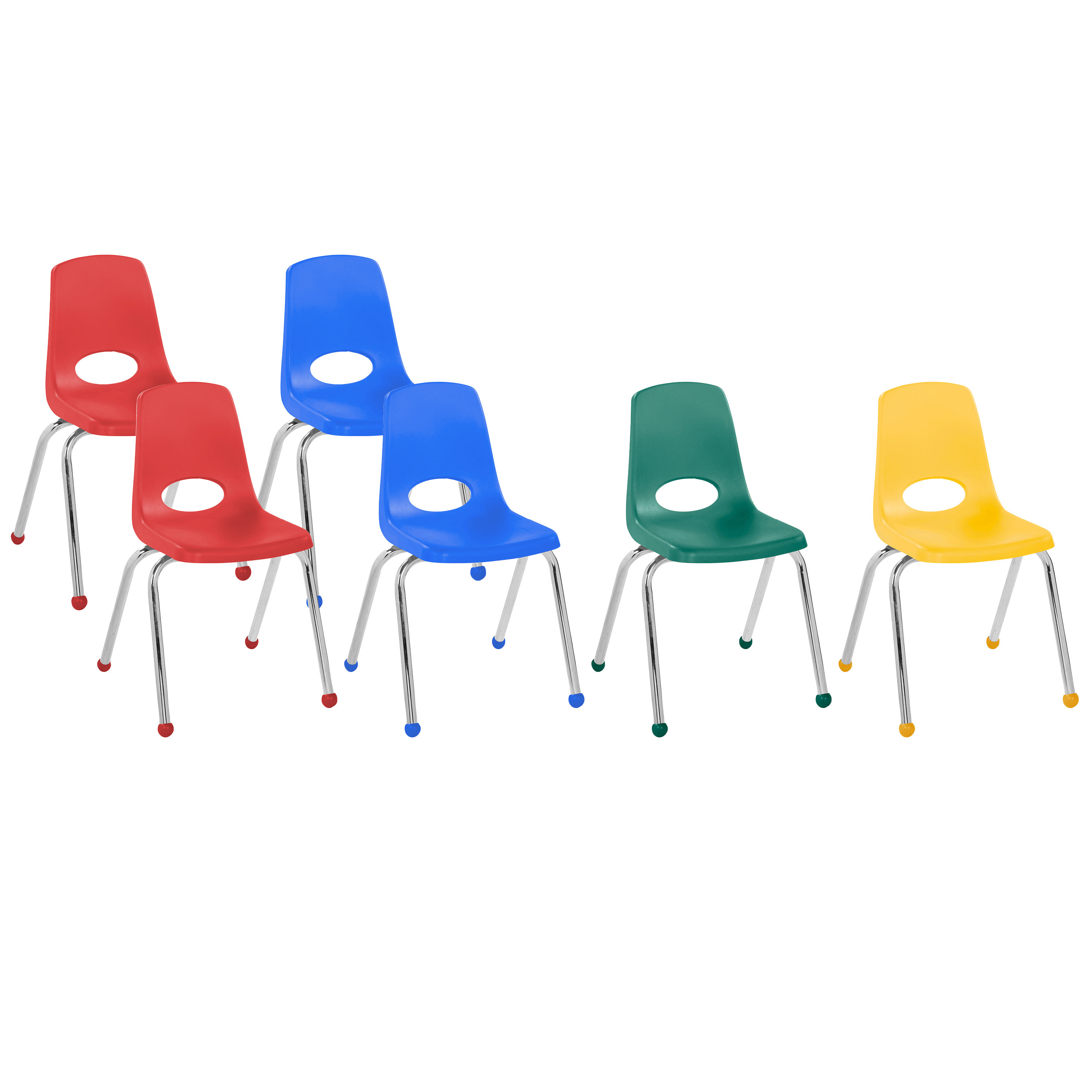 Factory Direct Partners Stackable Ball Glide Classroom Chair & Reviews ...