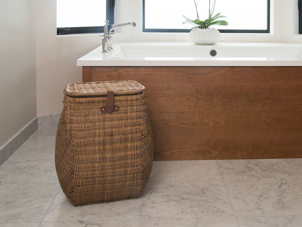 Bayou Breeze Bulging Wicker Laundry Hamper & Reviews | Wayfair
