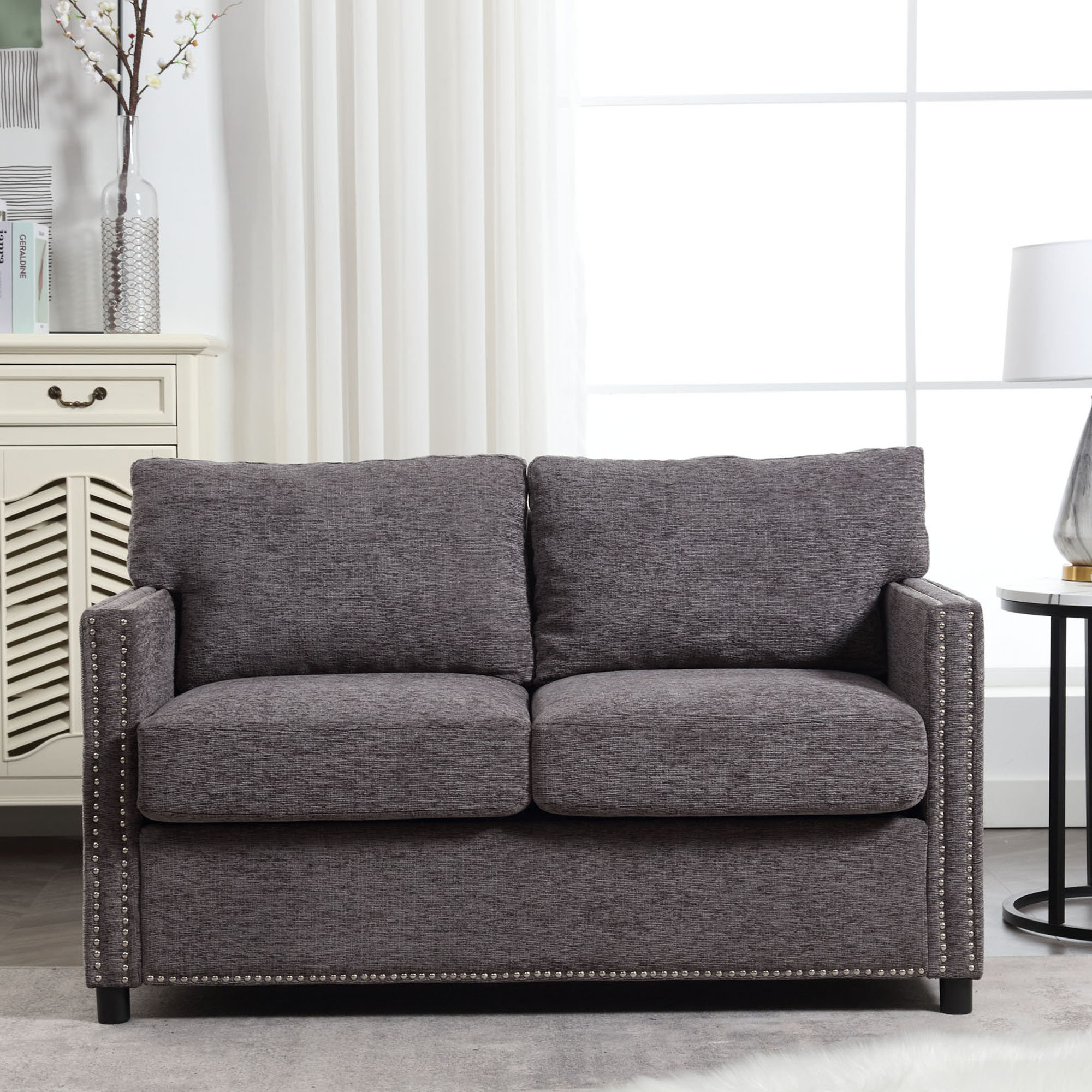 Inbox Zero Natusha 52.35'' Reception Loveseat - Wayfair Canada