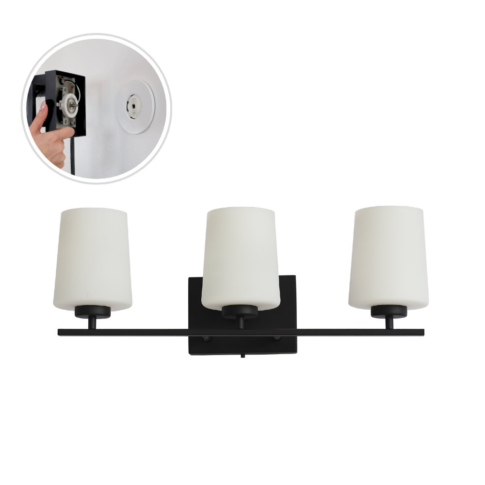 SKYX Platforms Allaire Plug & Play 3-Light Vanity Light in Transitional ...