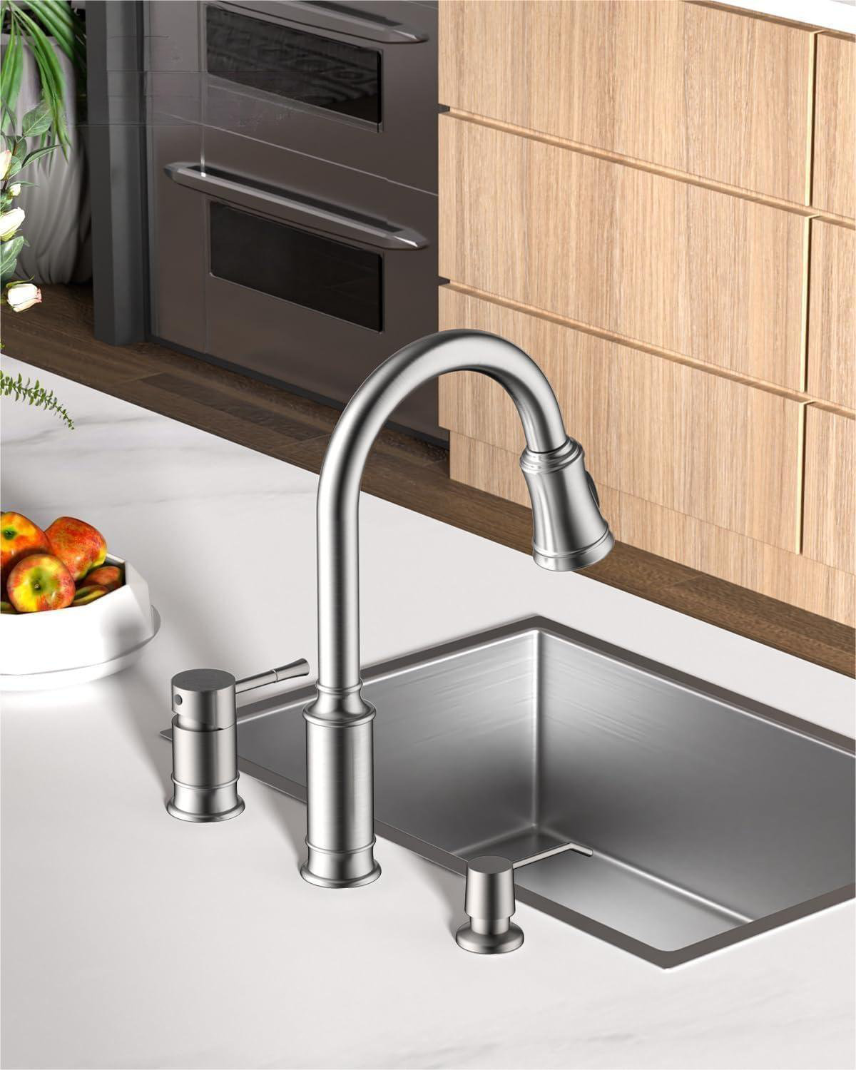 MARLIN MANUFACTURING COMPANY, INCORPORATED Kitchen Faucet With Soap ...