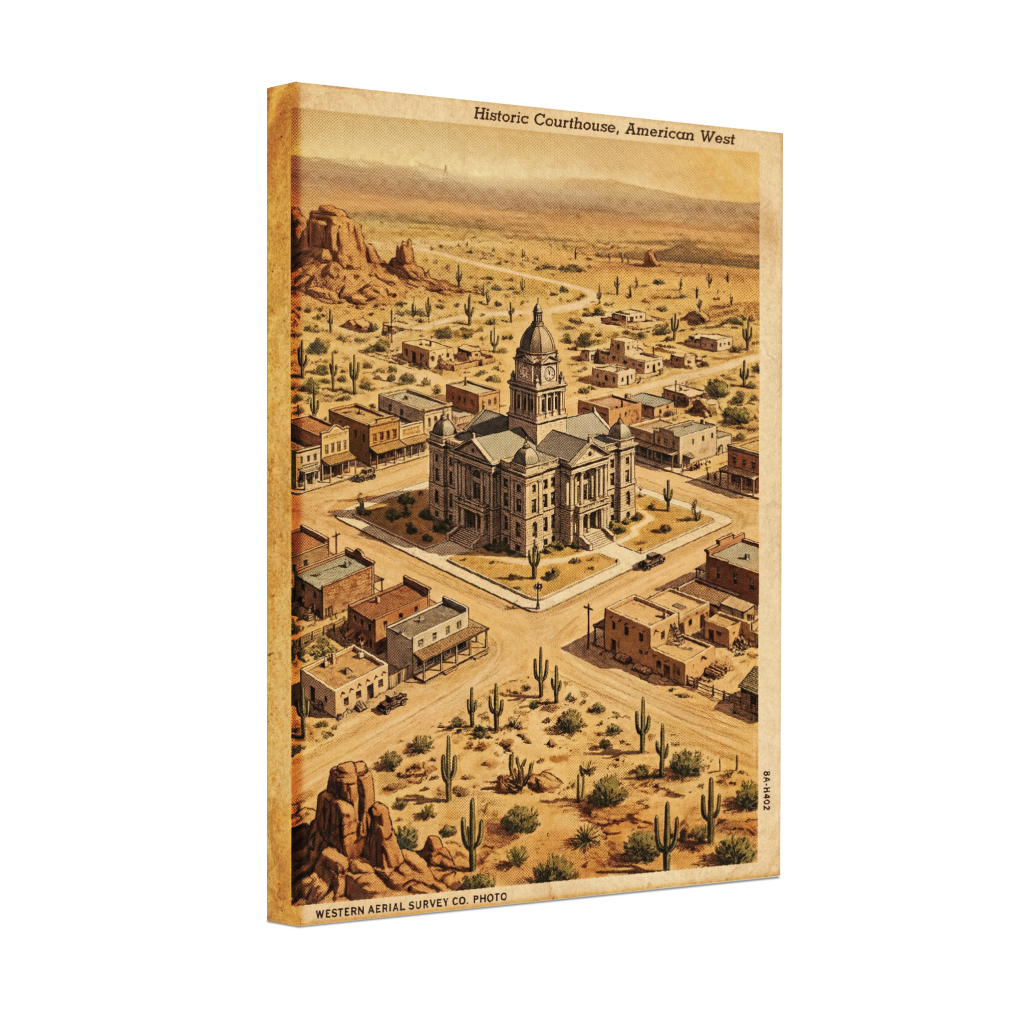 August Grove Fashion Historic Courthouse American West Scene - Wayfair ...