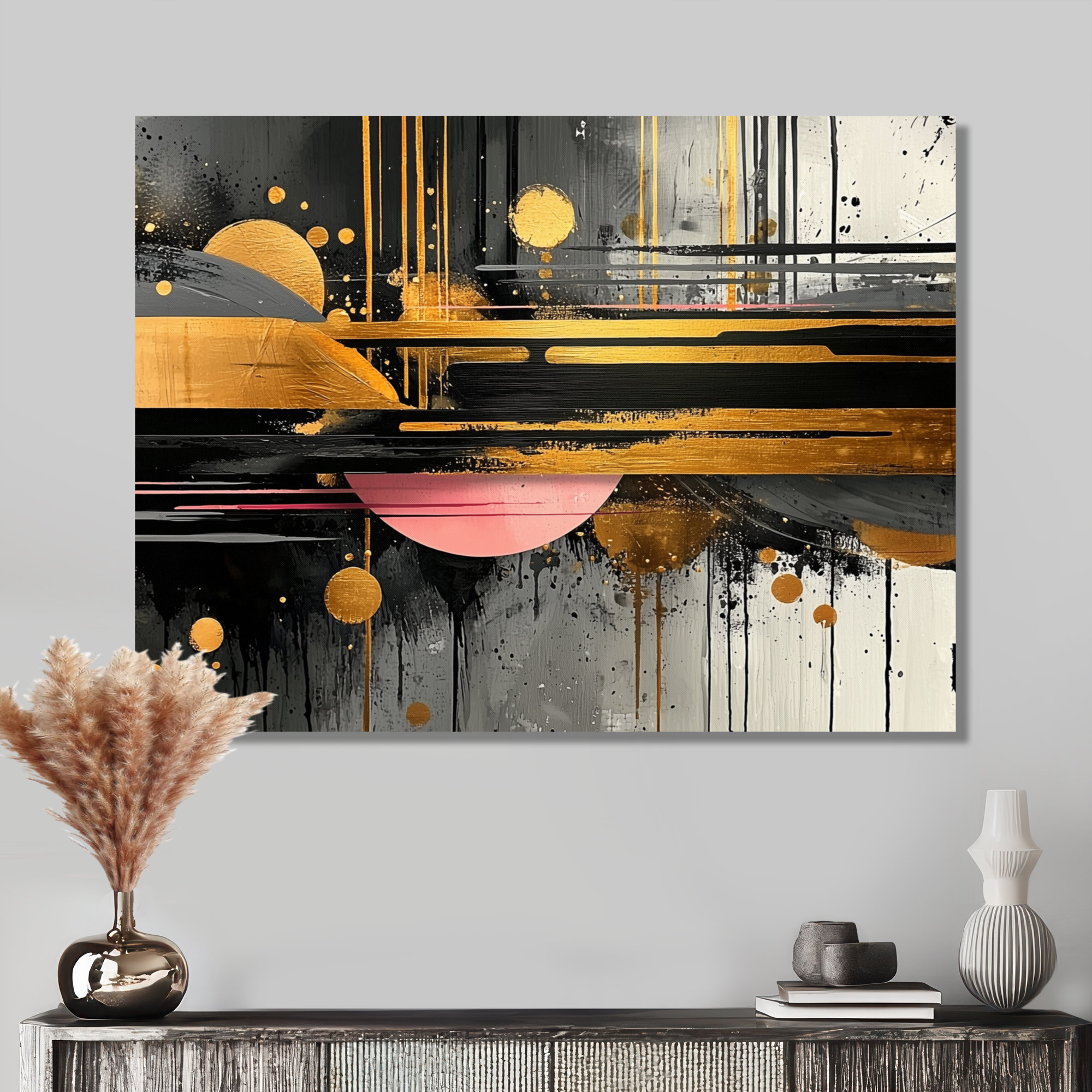 Ivy Bronx Dark Transition Golden Shifting Horizons III - Abstract ...