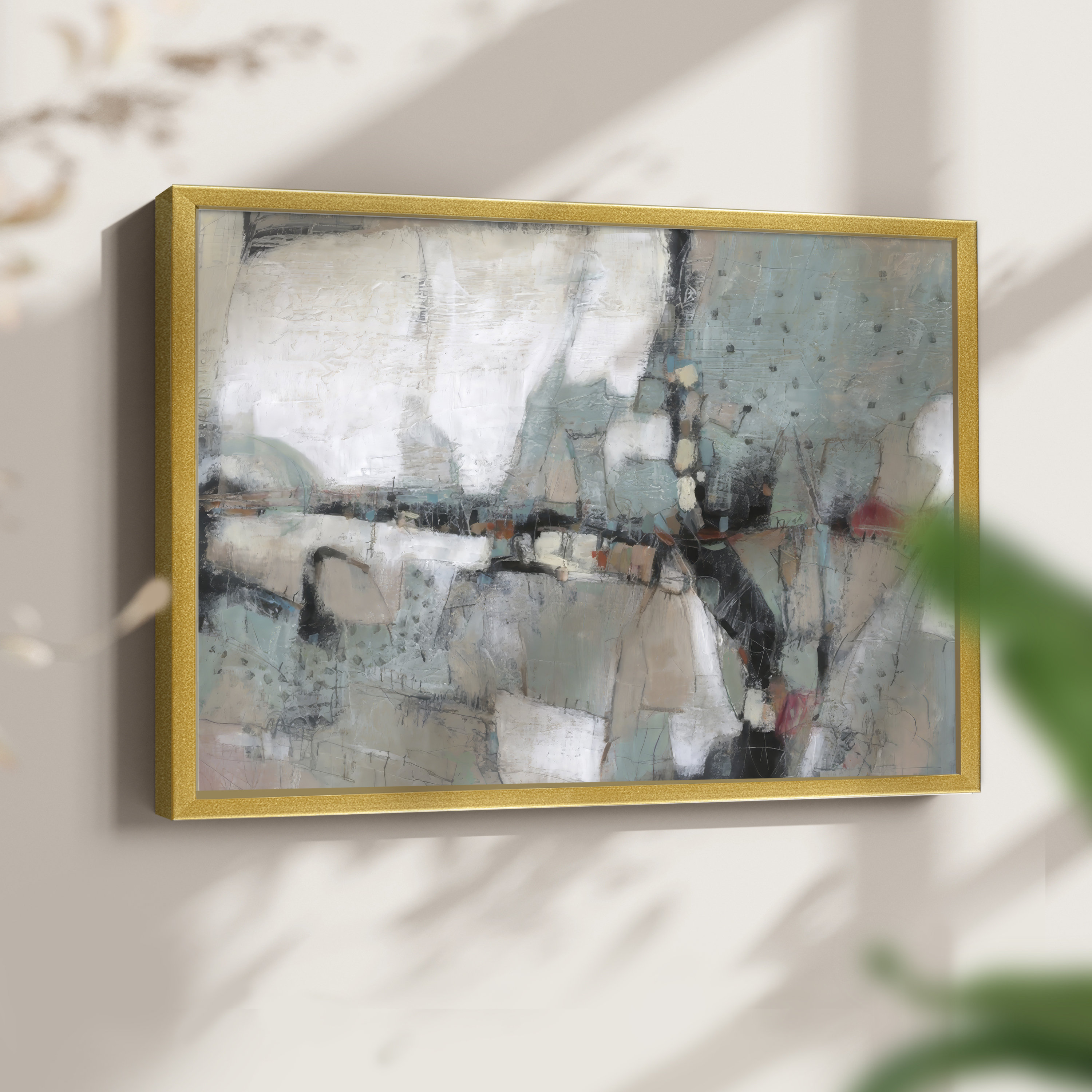 Ebern Designs Embellished Patchwork I -Framed Print - Restickable | Wayfair