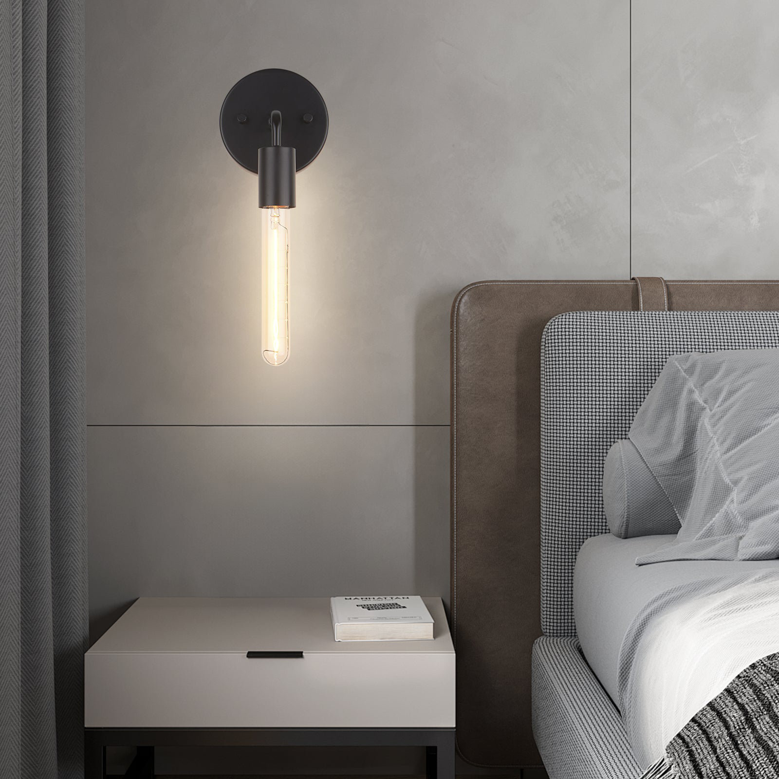 Ebern Designs Jyra Steel Armed Sconce | Wayfair