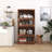 Brayden Studio® Bookcase Contemporary Closed Back Glass Doors Office ...