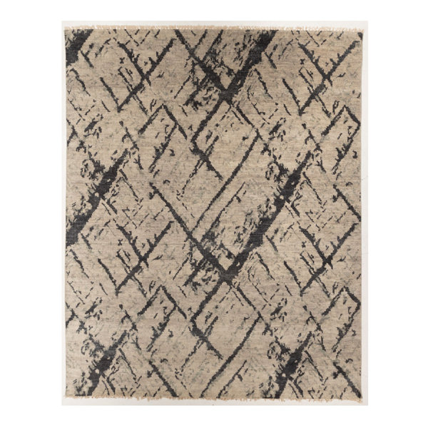 String Matter Hand Knotted Abstract Rug | Wayfair