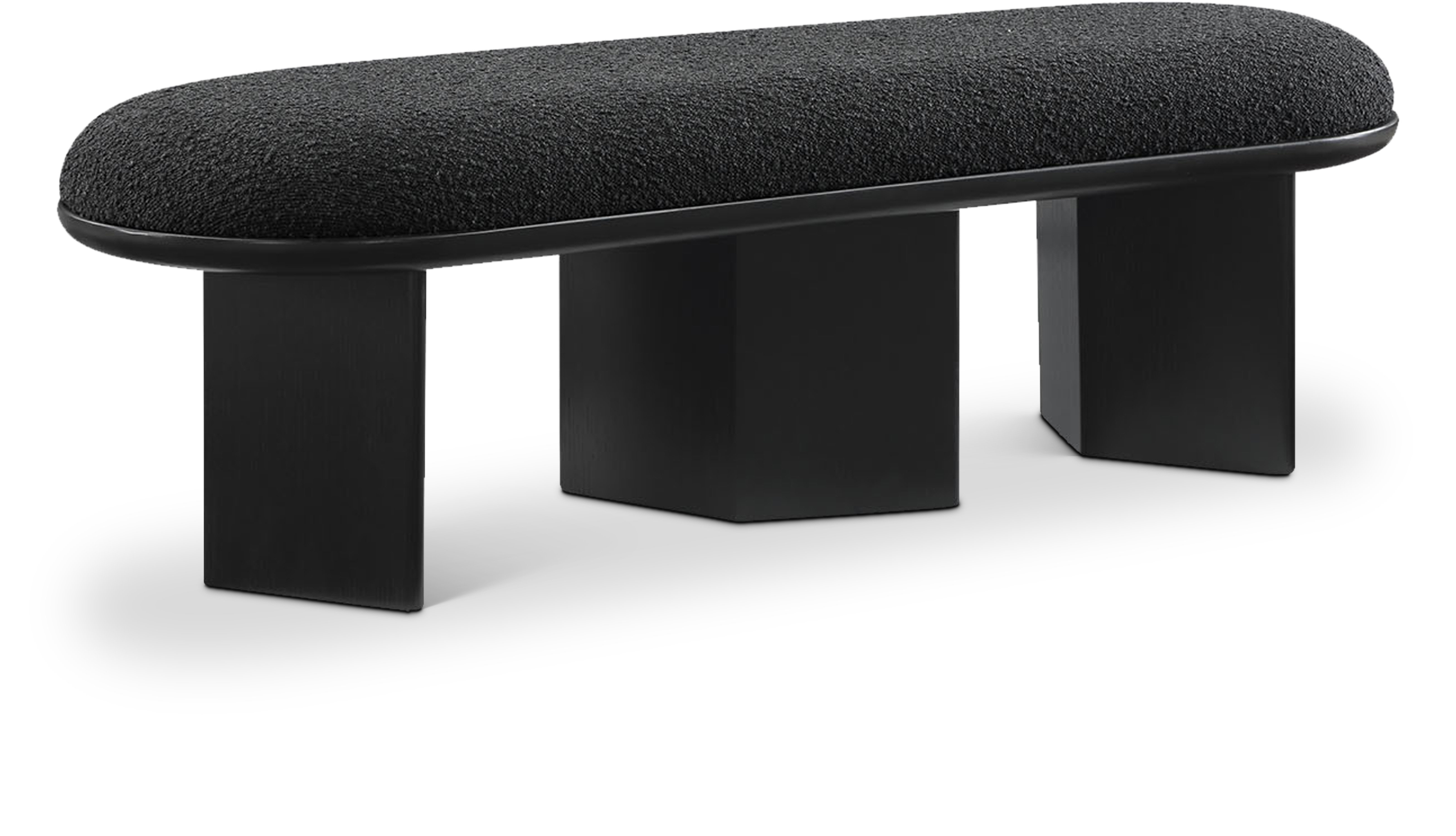 Wade Logan® Botakoz Boucle Fabric Upholstered Bench & Reviews | Wayfair