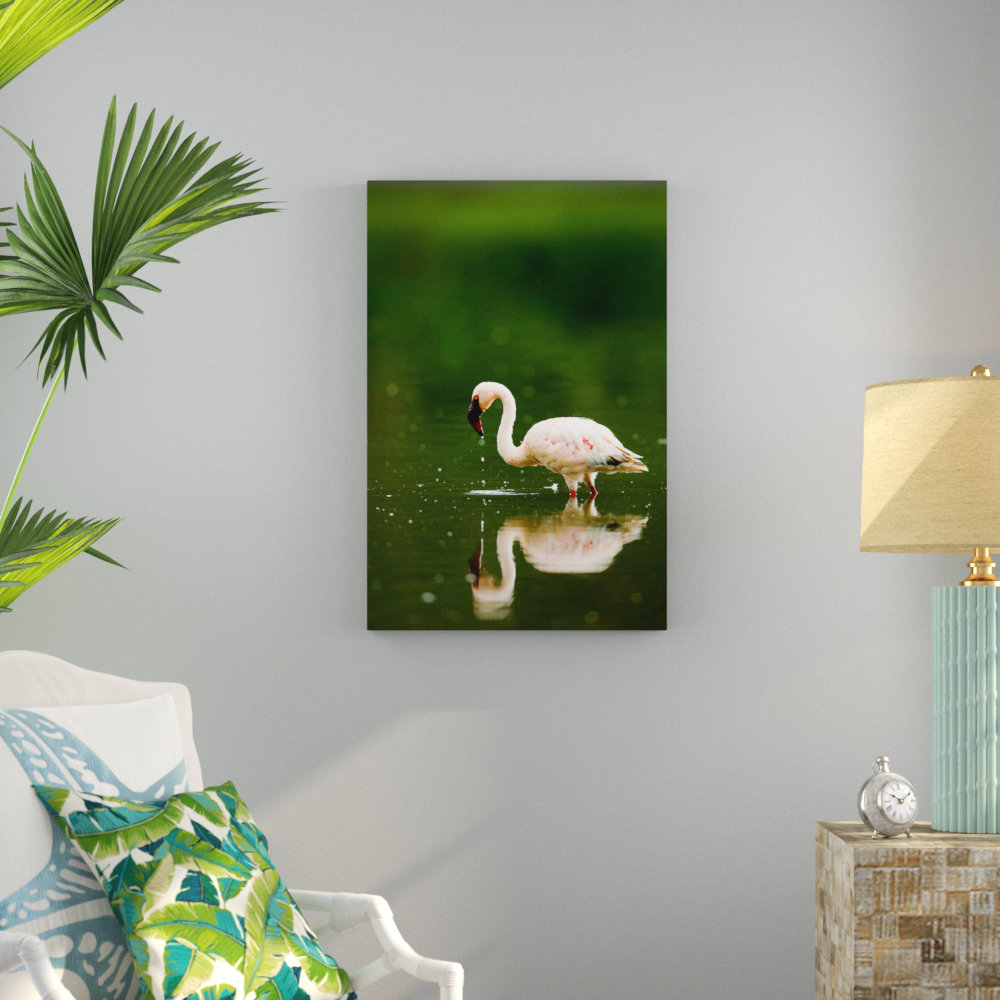 Bay Isle Home™ 'Pink Reflection' Photographic Print on Wrapped Canvas ...