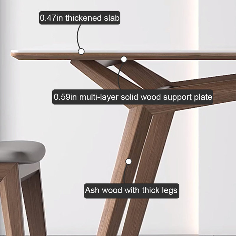 Orren Ellis Simple ash wood rectangular dining table | Wayfair