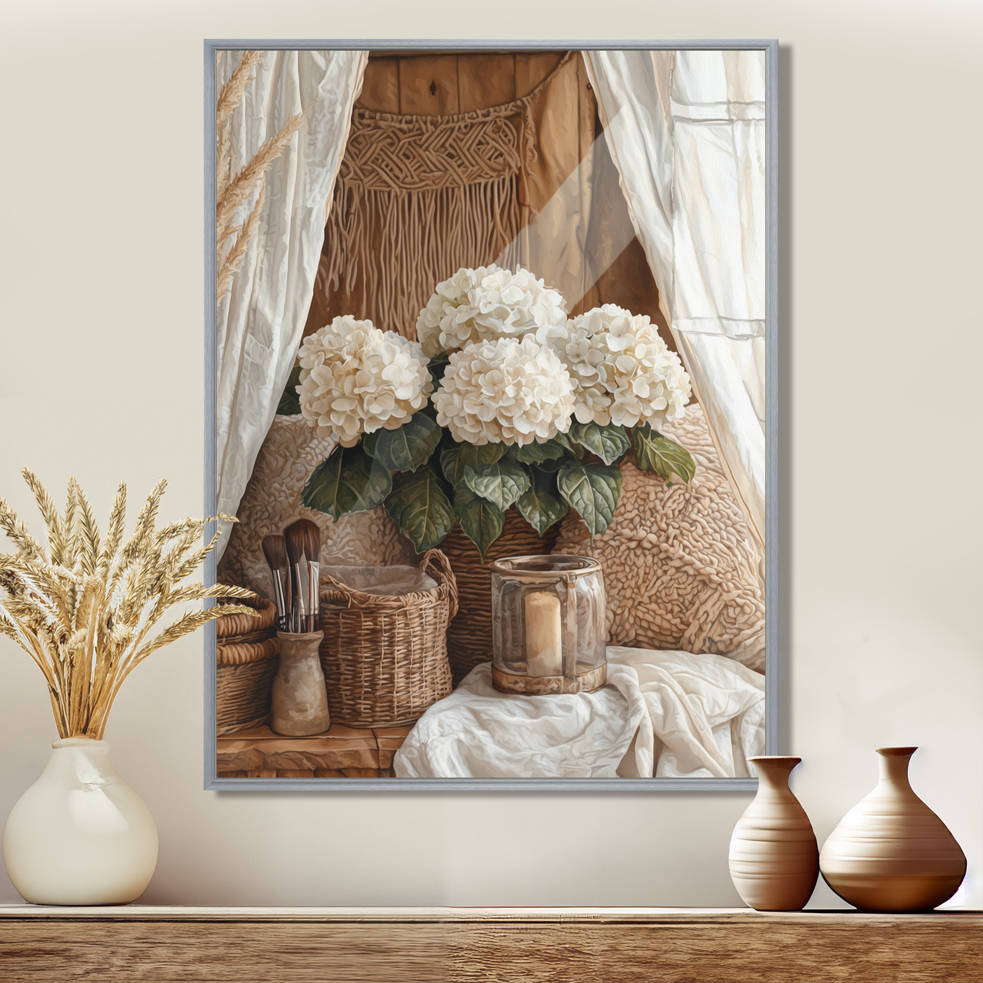 Dakota Fields Goshen Boho Hydrangeas By The Boho Tent II - Hydrangea ...