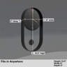 Wrought Studio™ Modern Pendulum Wall Clock - Decorative And Unique ...