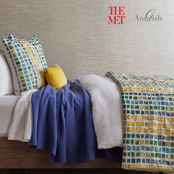 Ann Gish Met X Ann Gish Embroidered Throw Blanket | Perigold