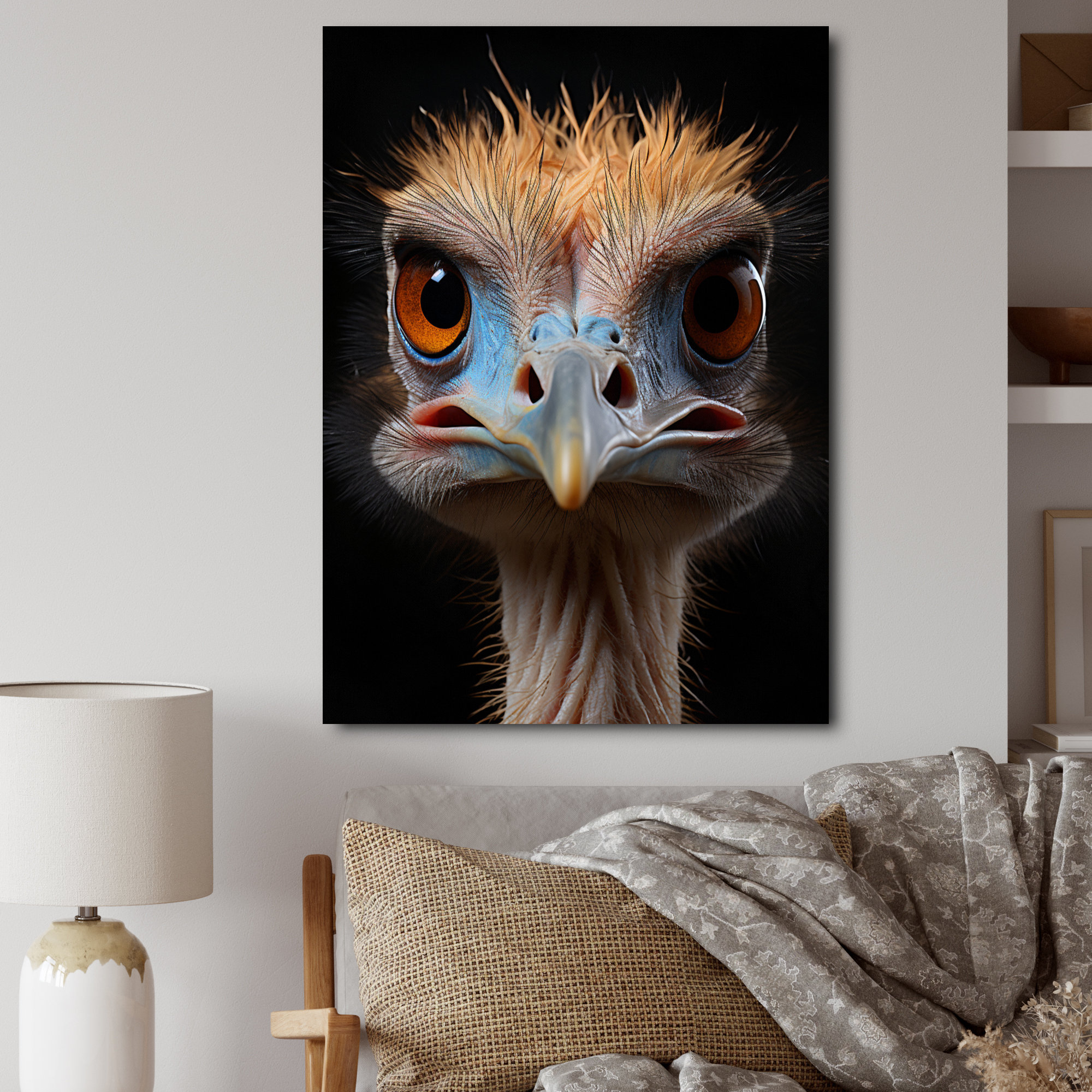 Latitude Run® Kyten African Ostrich Portrait | Wayfair