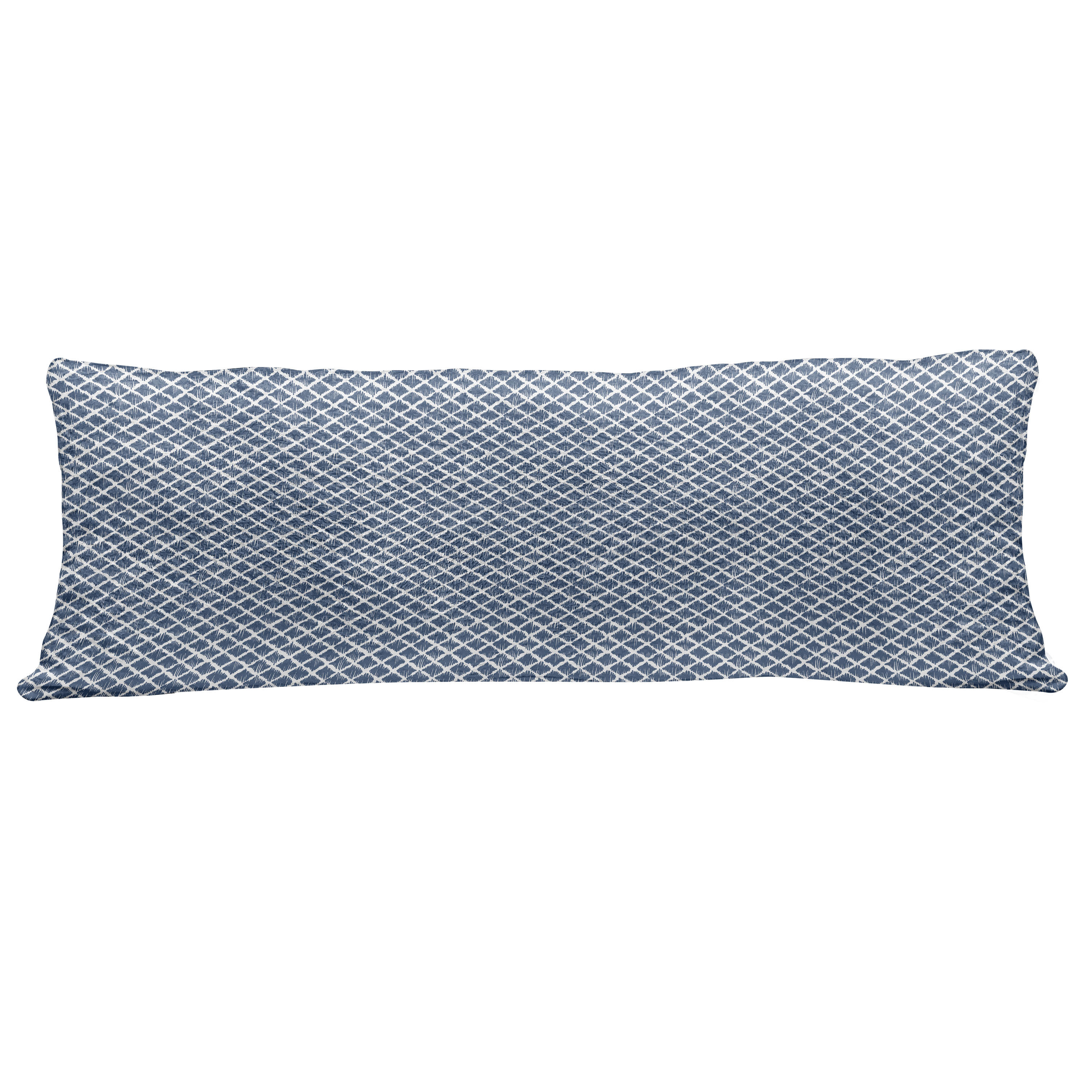 Ambesonne Indigo Fluffy Body Pillow Case Cover With Zipper, Hand Drawn ...