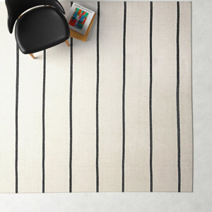 AllModern Foundry Flatweave Striped Indoor/Outdoor Rug & Reviews | Wayfair