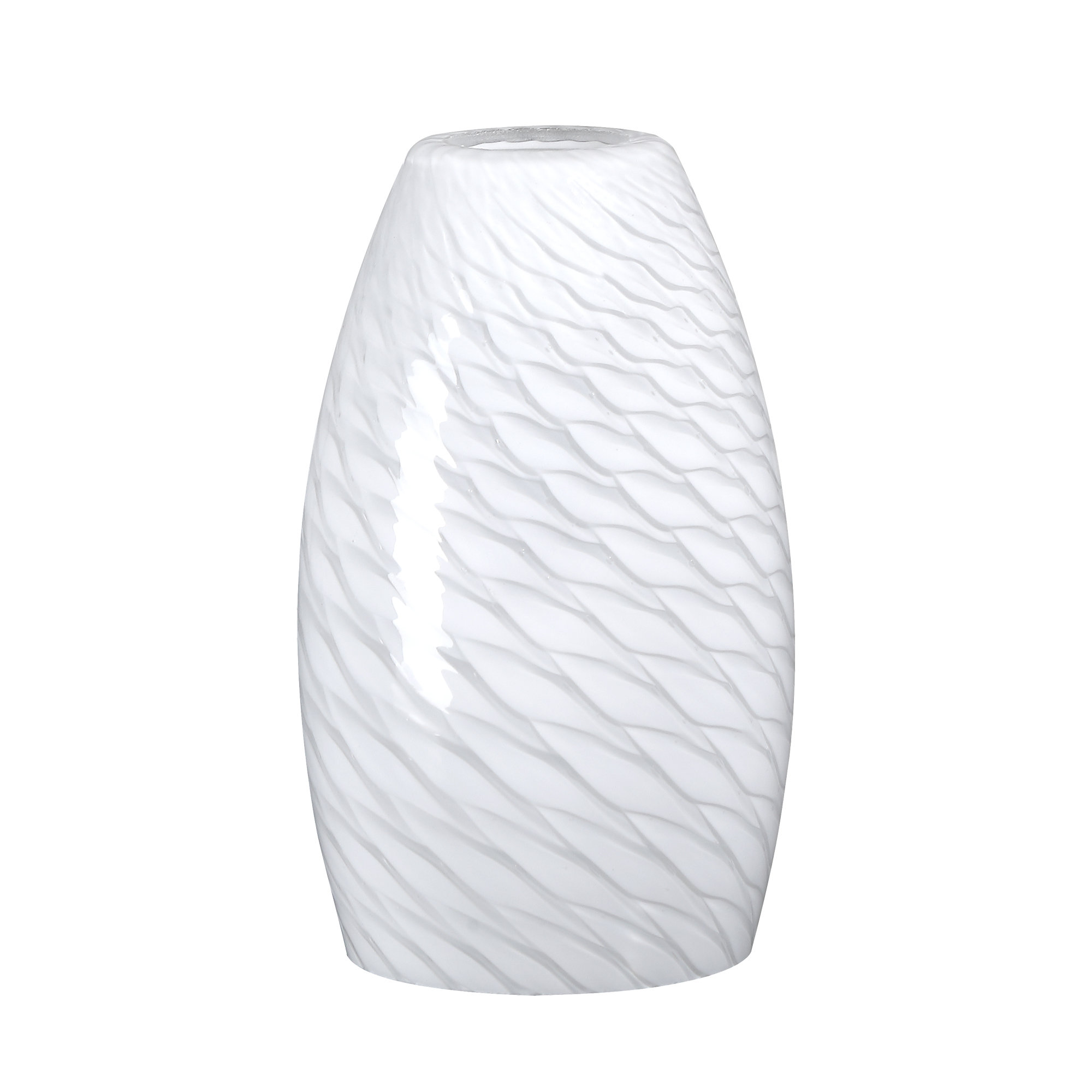 Wrought Studio™ 7.64 in. Milk Shiny Fish Scale Pattern Pendant Light ...