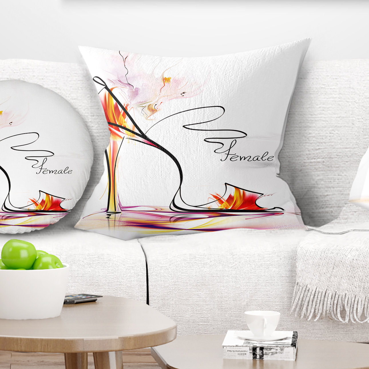 Design Art Abstract High Heel Pillow - Wayfair Canada