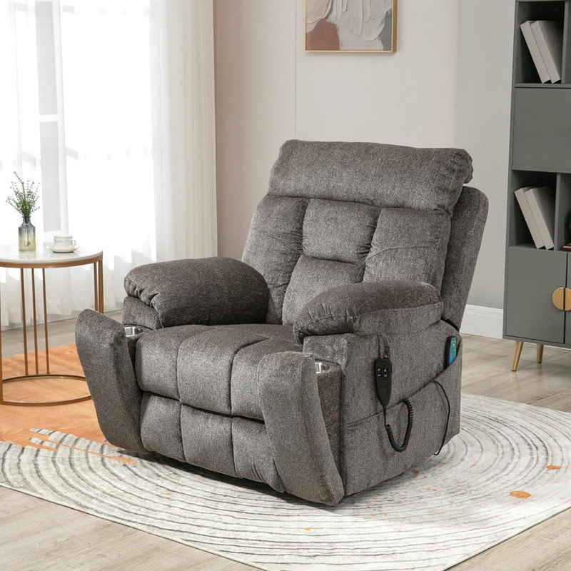 Latitude Run® Stormstown 40.94" Wide Chenille Standard Recliner with ...