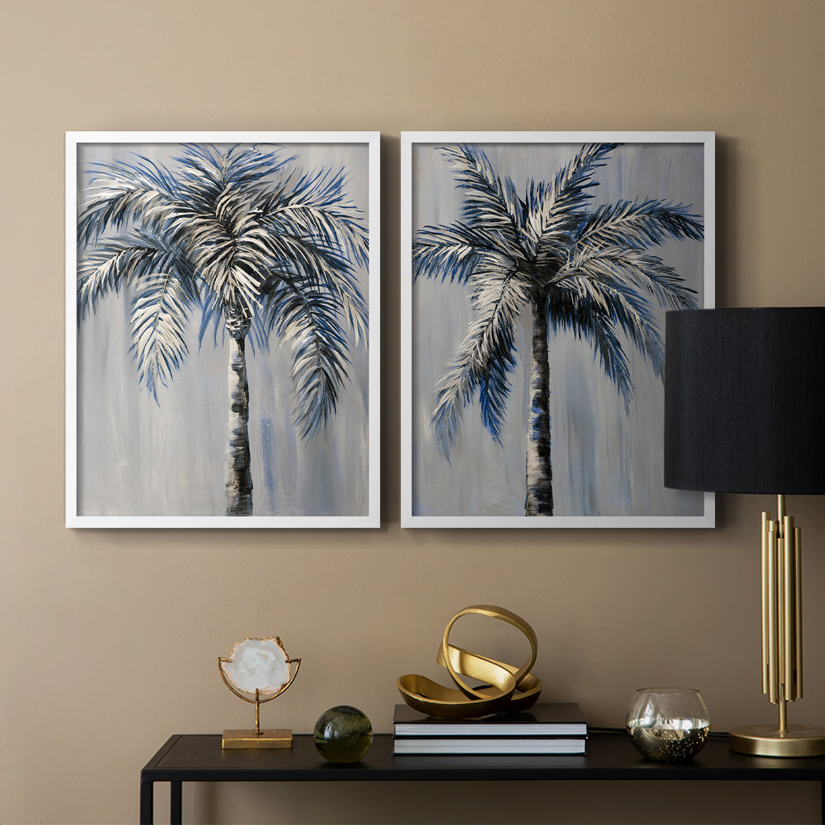 Wrought Studio™ Palm Magic Evening I-Premium Framed Print -Ready to ...