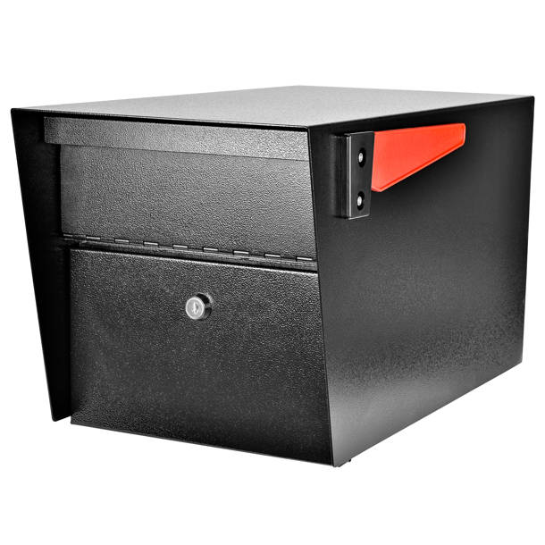 Architectural Mailboxes Oasis Steel Post Mounted Mailbox with Magnetic ...